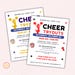 Cheerleading Tryout Flyer Template - Editable Cheer Tryouts Flyer for ...
