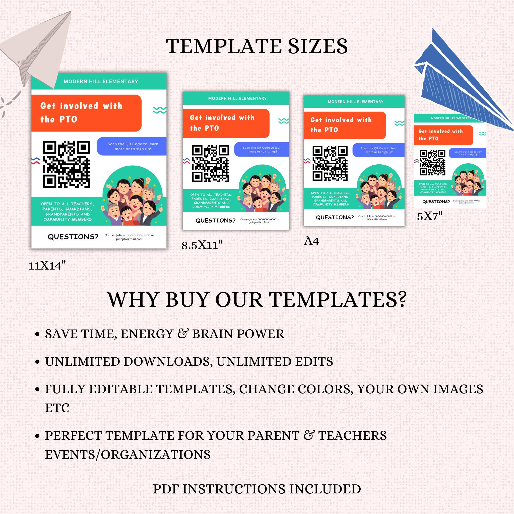 Editable School Recruitment Flyer Template - Canva Template - Join the ...