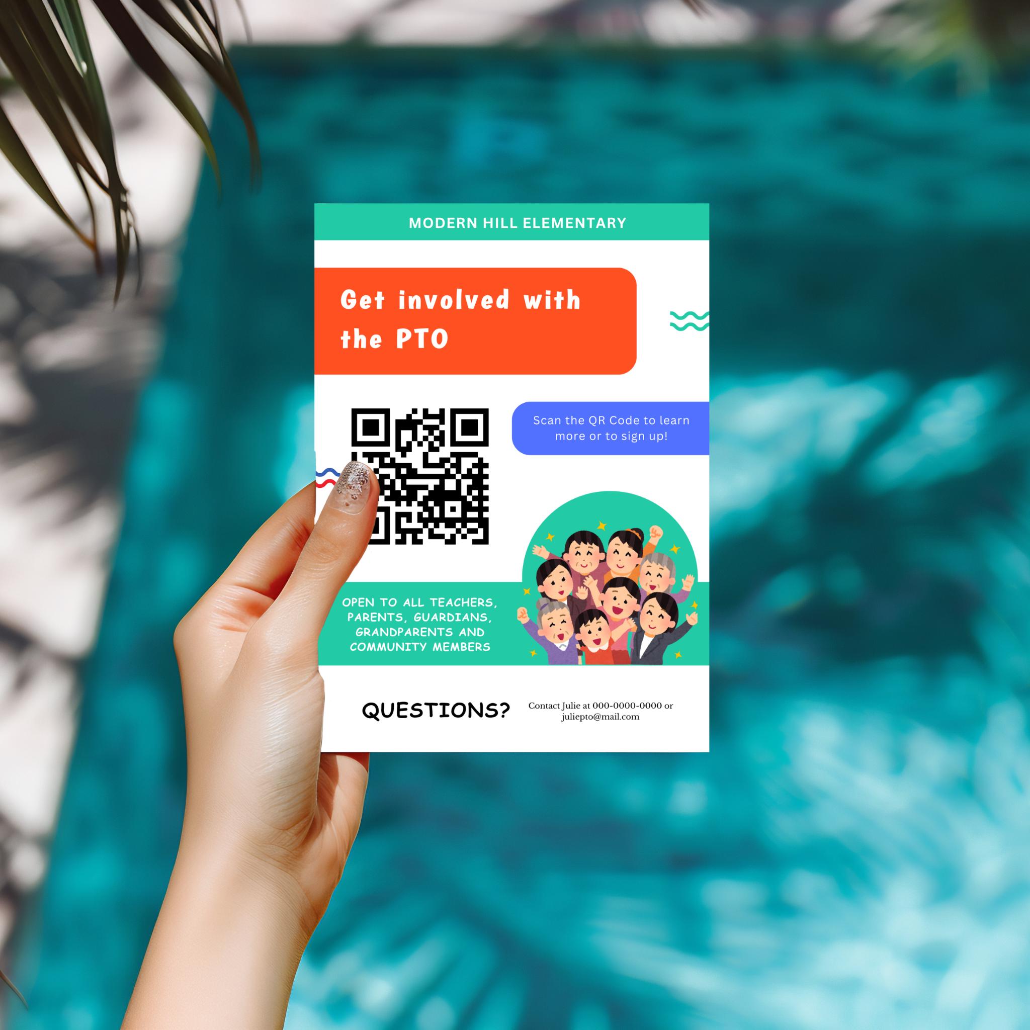 Editable School Recruitment Flyer Template Canva Template Join the Pta ...