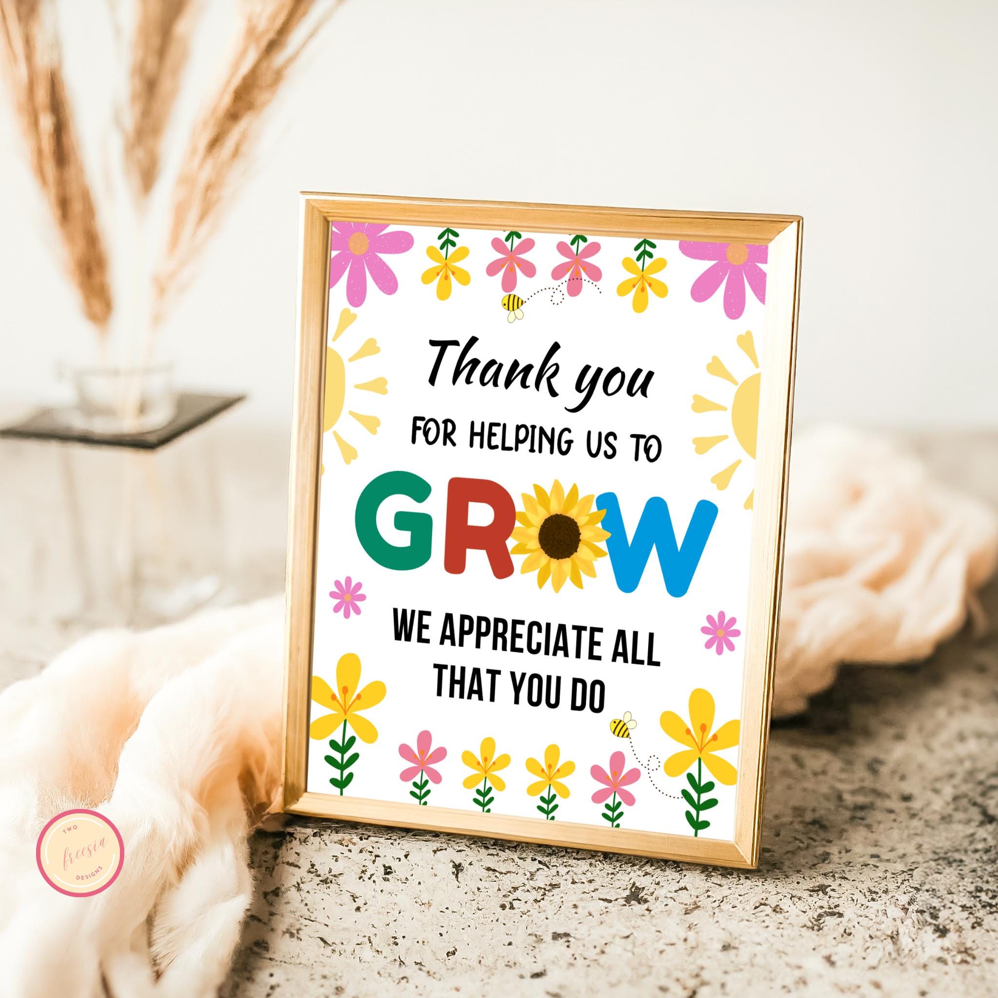 Floral Theme Teacher and Staff Appreciation Week Poster, Editable ...