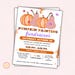 Editable Pumpkin Painting Flyer/poster for School Fundraiser, Community ...