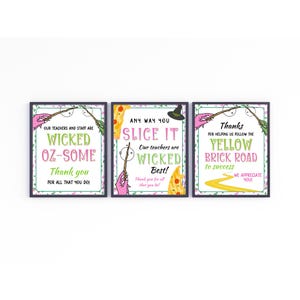 Witch Theme Teacher and Staff Appreciation Week Poster Bundle, 12 ...