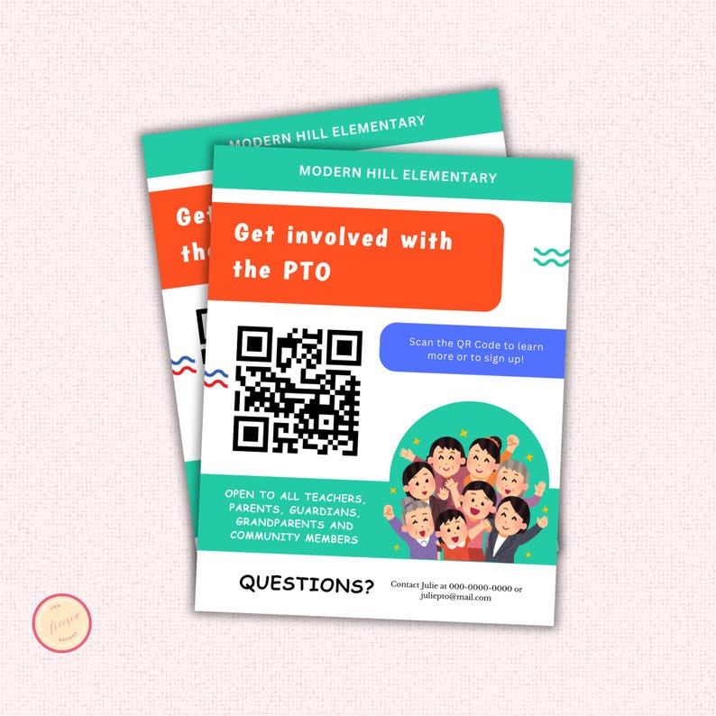 Editable School Recruitment Flyer Template Canva Template Join the Pta ...