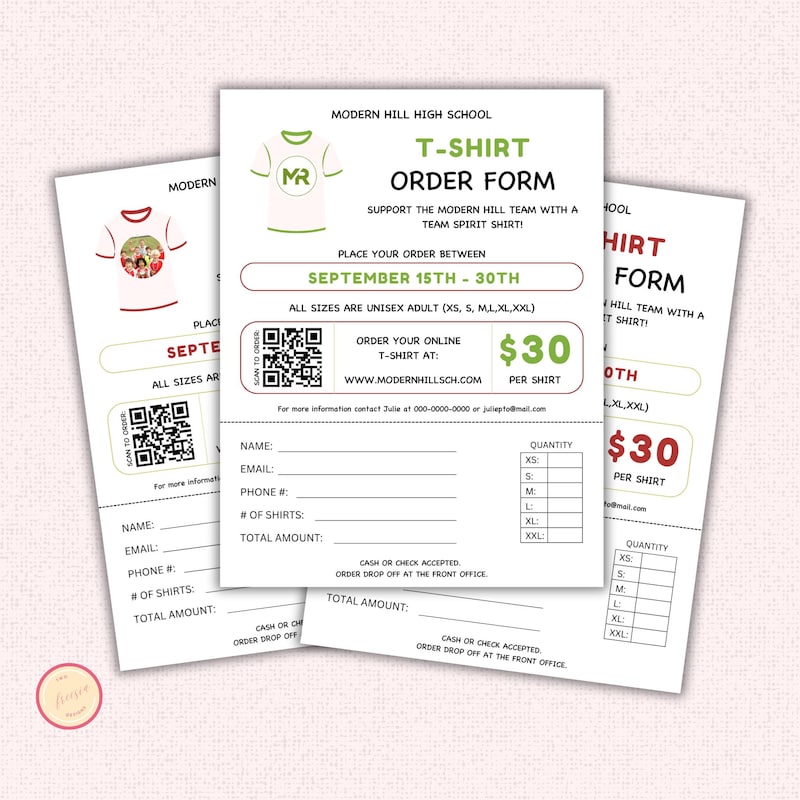 Clothing Order Forms - Etsy