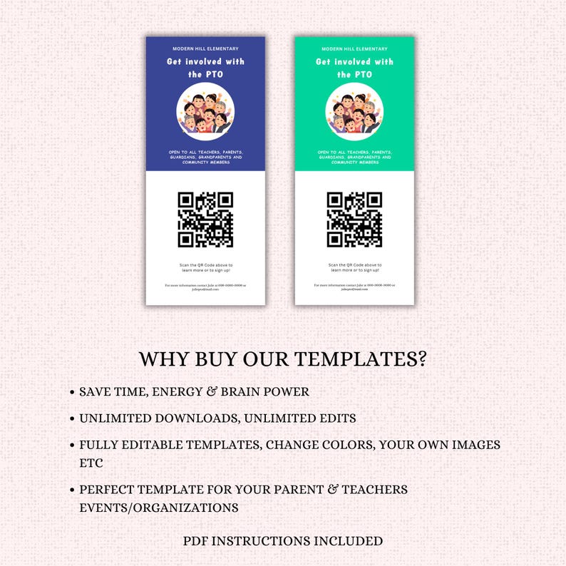 Editable School PTA Volunteer Recruitment Flyer Template - Canva ...