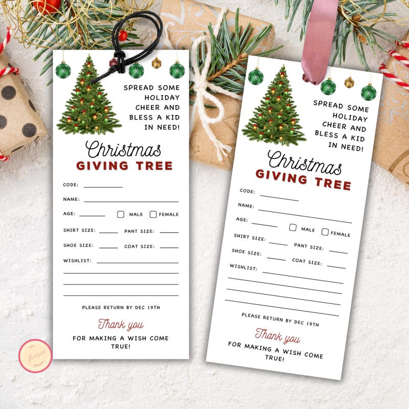 Angel Tree Tags - Etsy