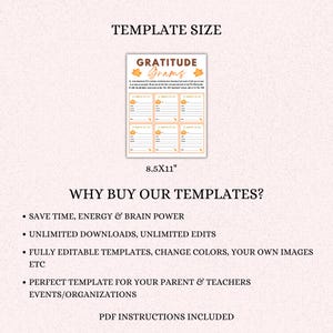 Gratitude Gram Flyer - Thankful Grateful for You Candy Gram - Editable ...