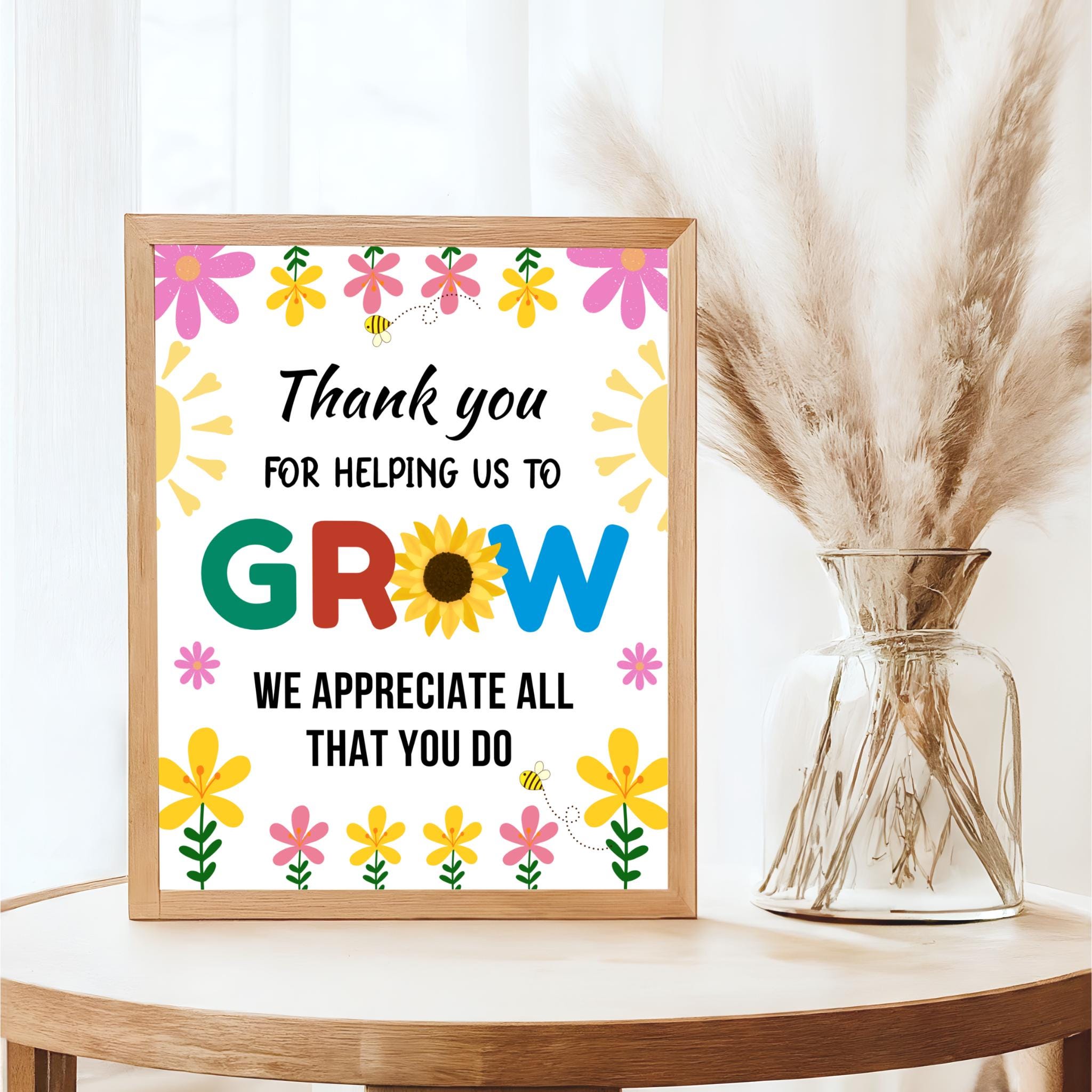 Floral Theme Teacher and Staff Appreciation Week Poster, Editable ...