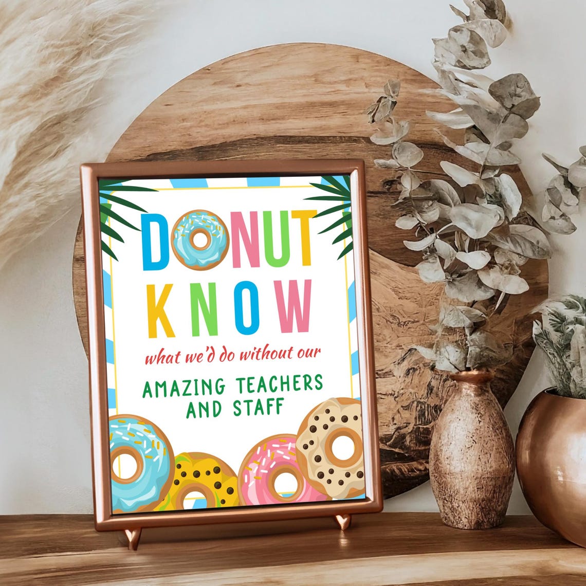 Beach Summer Theme Teacher and Staff Appreciation Week Poster Bundle ...