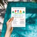 School PTA PTO Monthly Meetings Flyer Template Bundle - Editable PTA ...