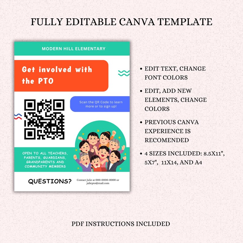 Editable School Recruitment Flyer Template - Canva Template - Join the ...