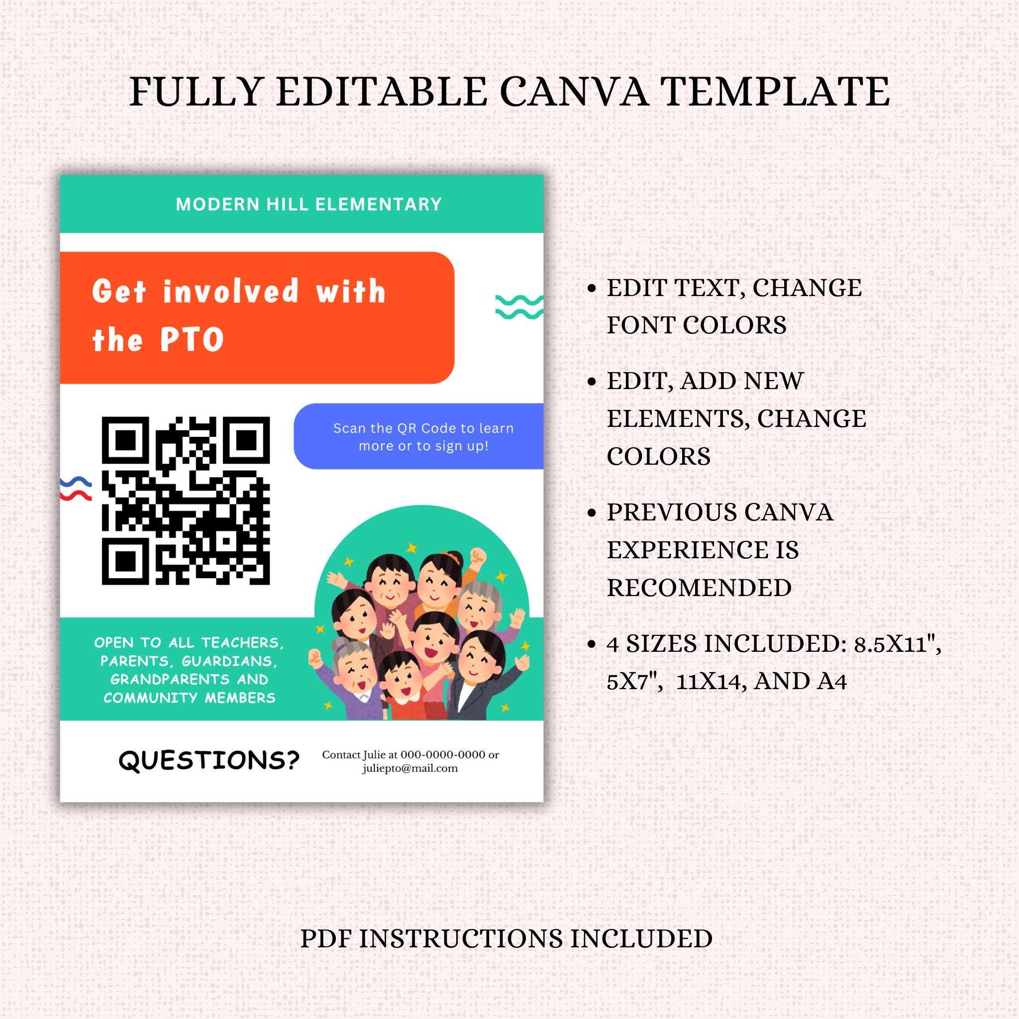 Editable School Recruitment Flyer Template - Canva Template - Join the ...