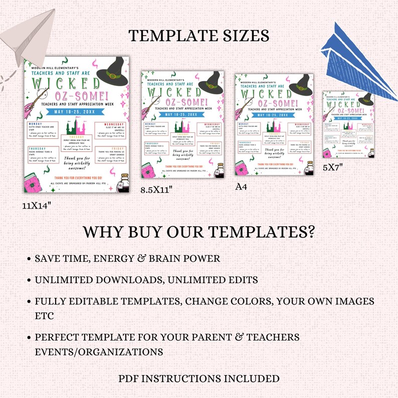 Magical Teacher Appreciation Week Flyer, Witches Theme Teachers, and ...