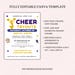 Cheerleading Tryout Flyer Template - Editable Cheer Tryouts Flyer for ...