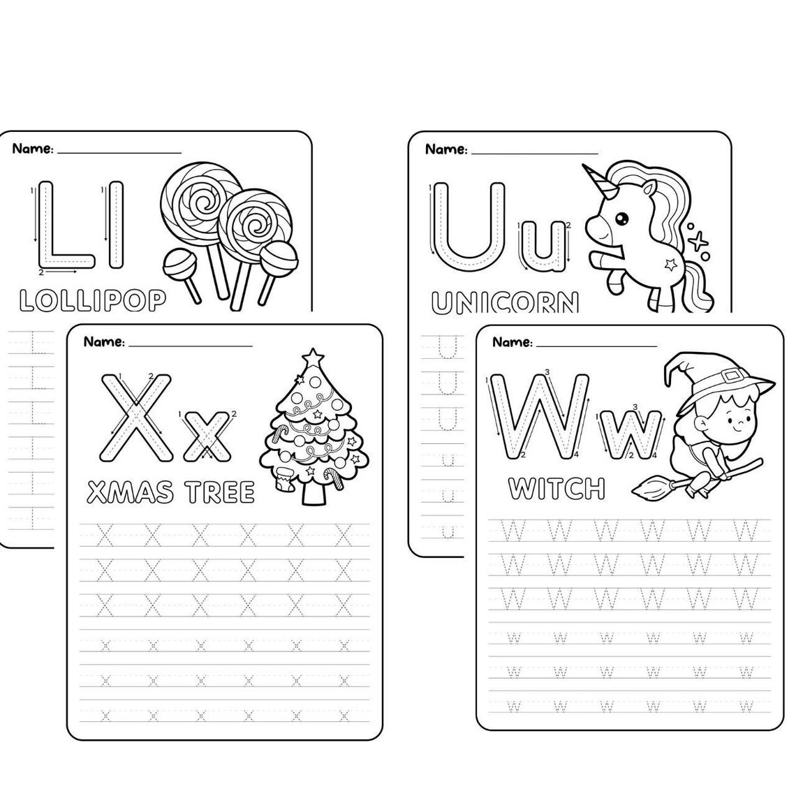 ABC Tracing Fun Perfect for Early Learners - Etsy