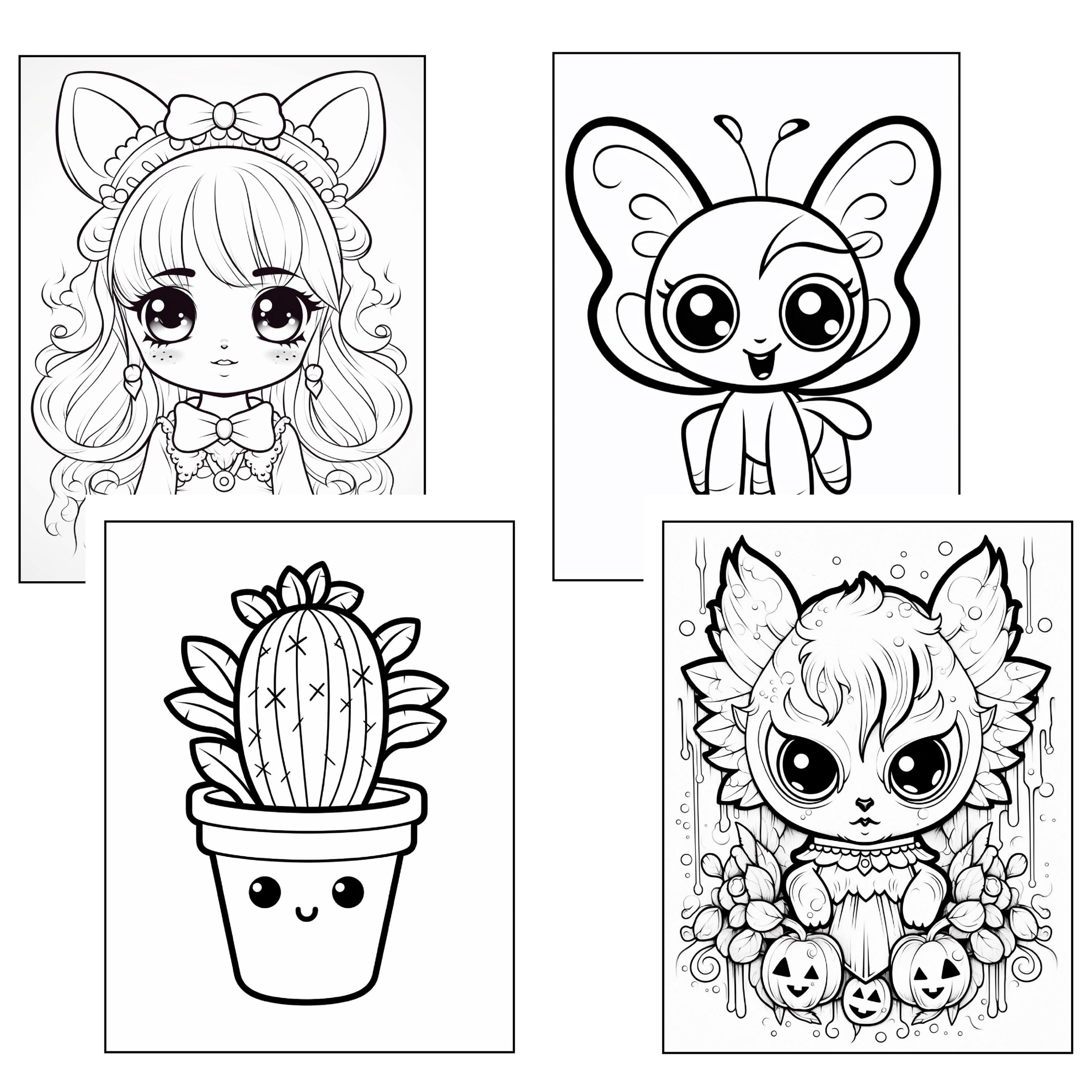 Cute Kawaii Coloring Pages for Kids | Fun Printable PDF for Kids ...