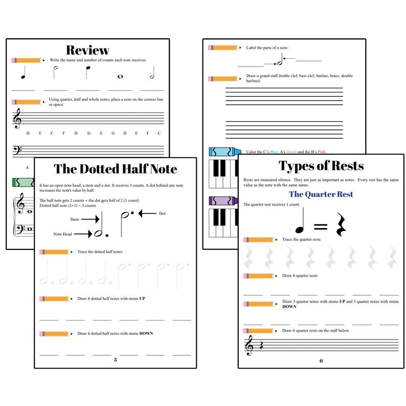 Complete Music Theory Pack: Worksheets & Quizzes for Young Learners ...