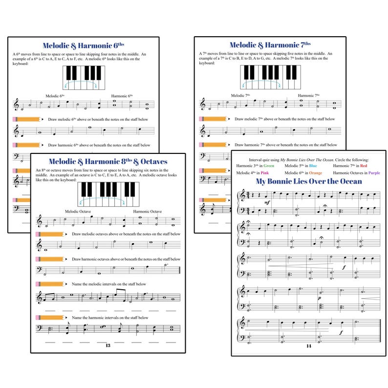Comprehensive Music Theory Worksheets Bundle - Etsy