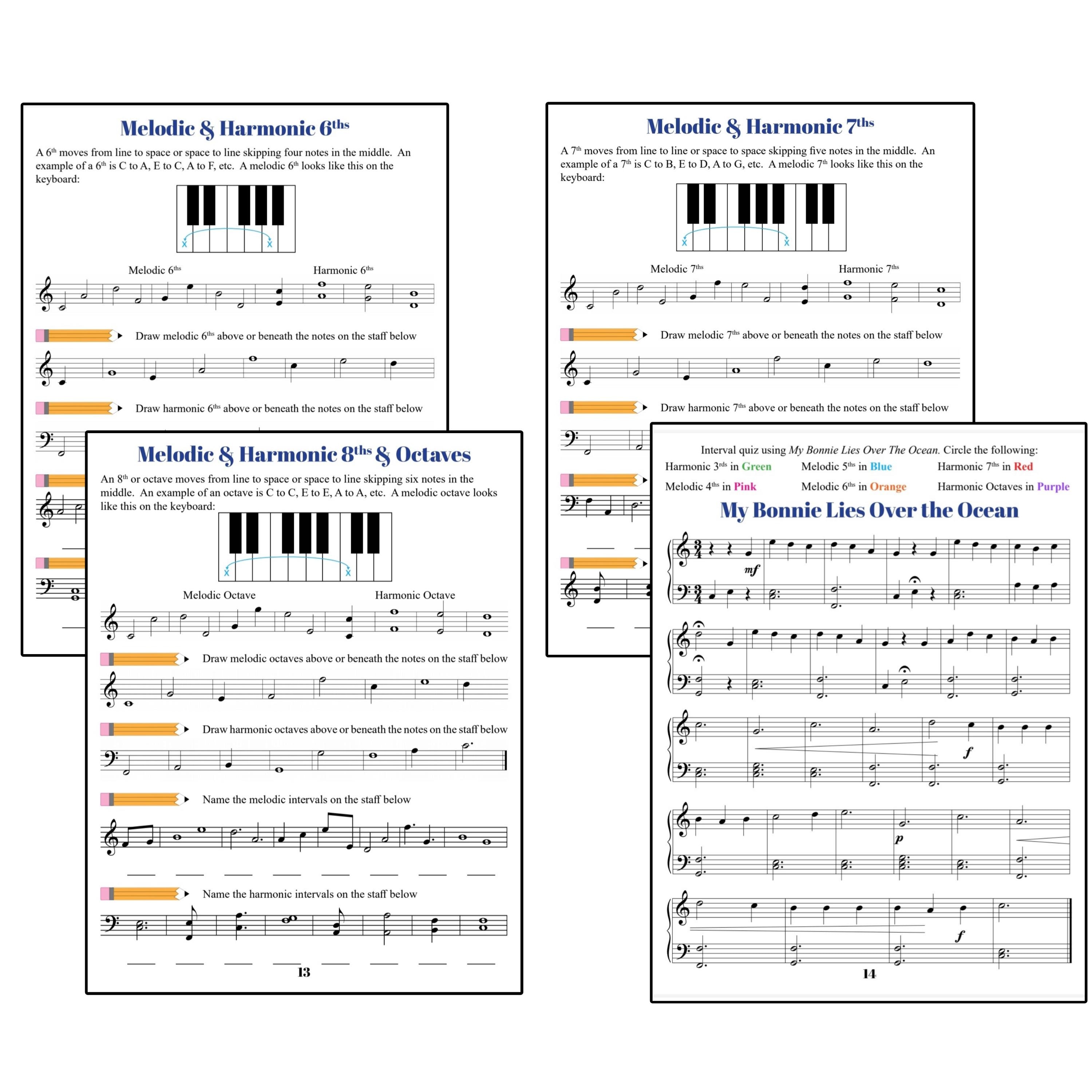 Comprehensive Music Theory Worksheets Bundle - Etsy