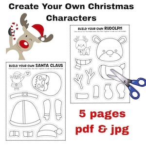 Create Your Own Christmas Characters - Etsy