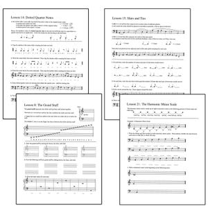 Music Theory Worksheets - 23-page PDF for Beginners and Students - Etsy