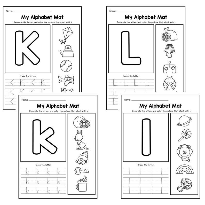 Alphabet Tracing Mats – Interactive Letter Practice - Etsy