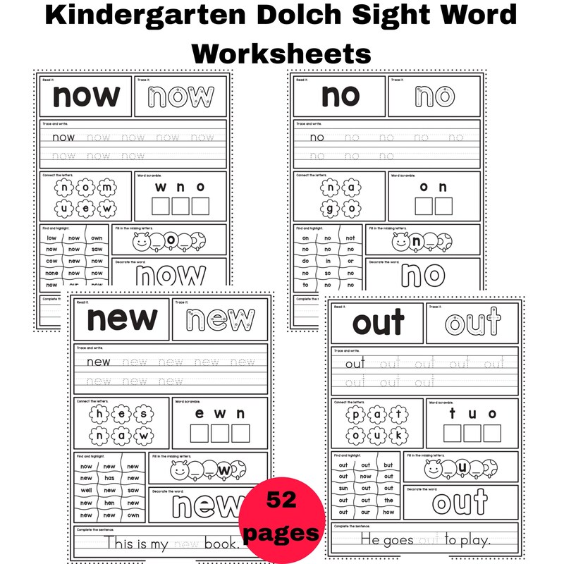 Dolch Sight Words - Etsy