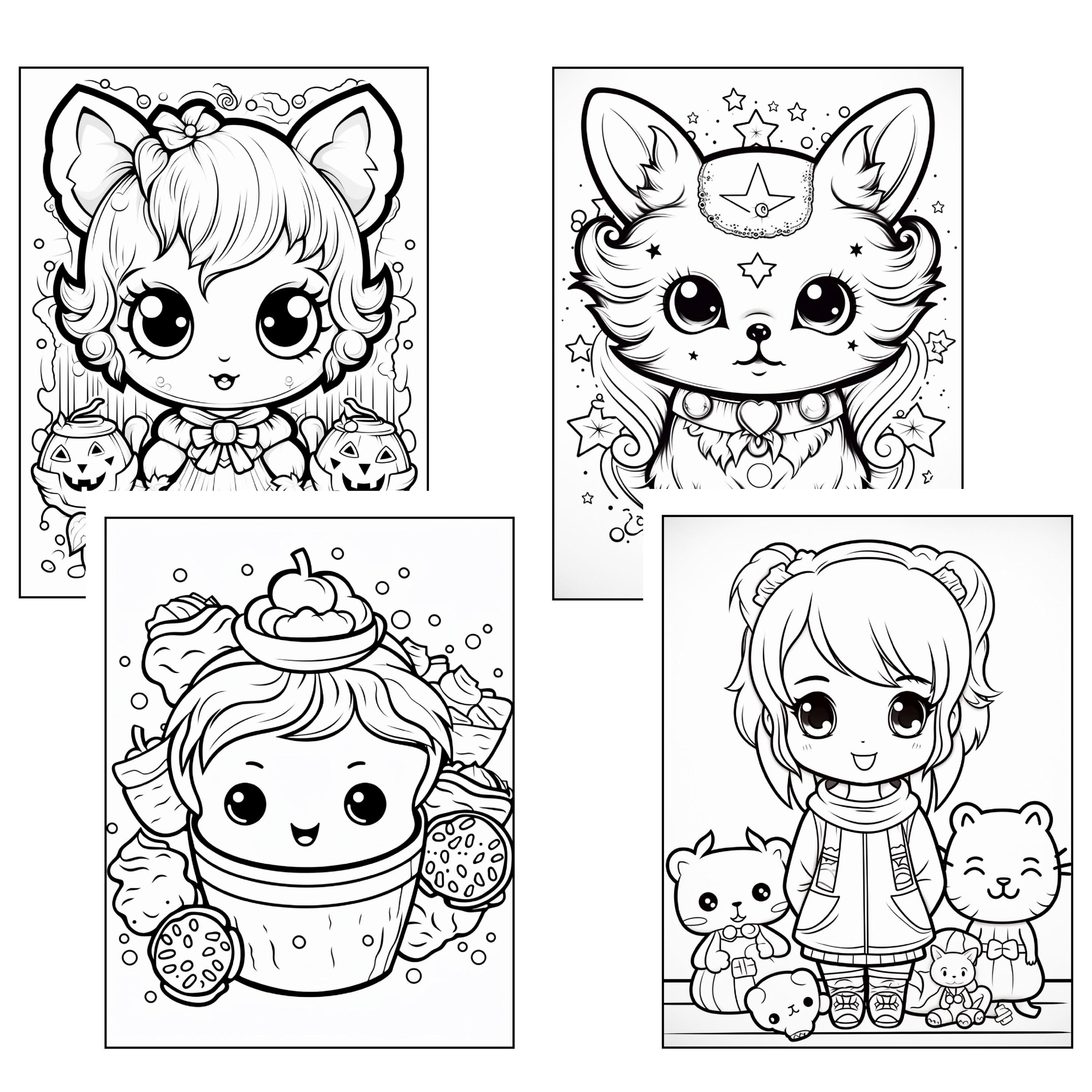 Cute Kawaii Coloring Pages for Kids | Fun Printable PDF for Kids ...