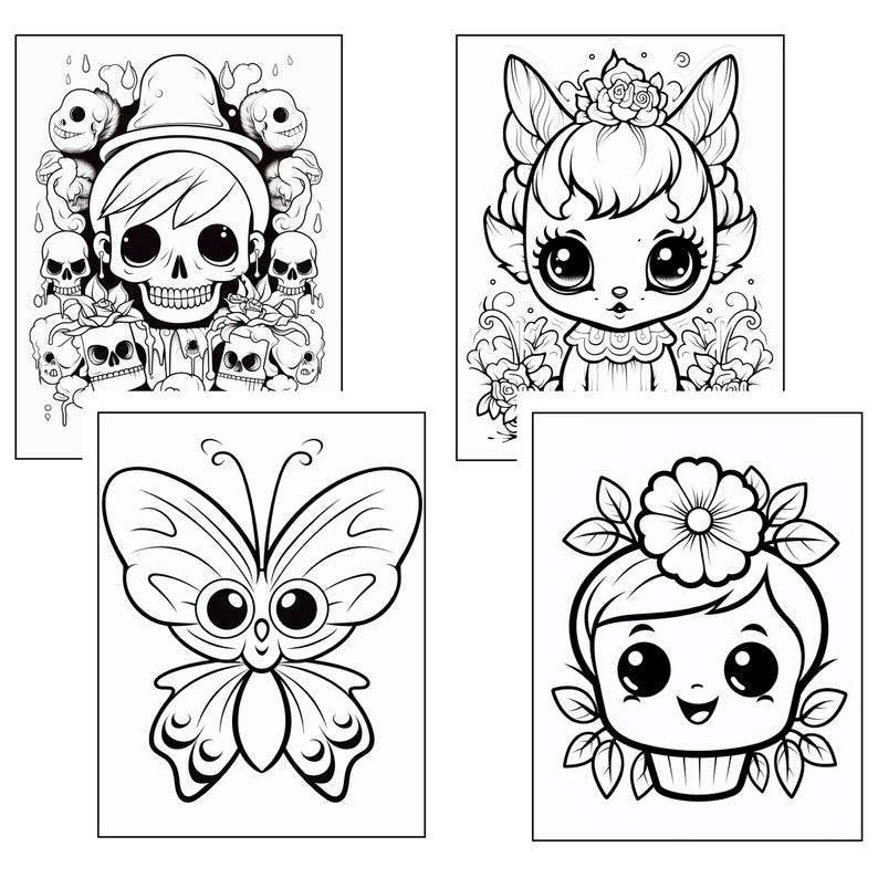Cute Kawaii Coloring Pages for Kids | Fun Printable PDF for Kids ...
