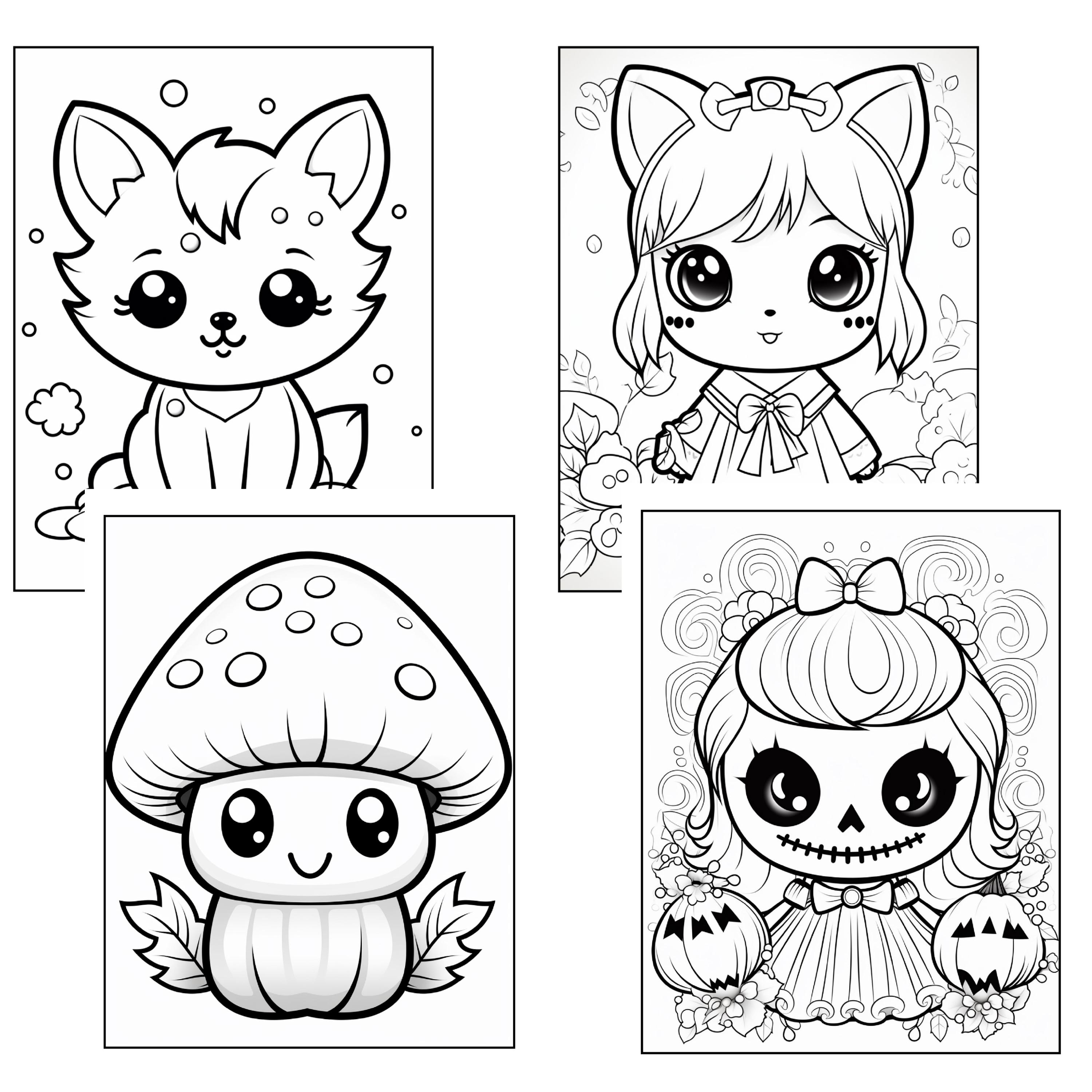 Cute Kawaii Coloring Pages for Kids | Fun Printable PDF for Kids ...