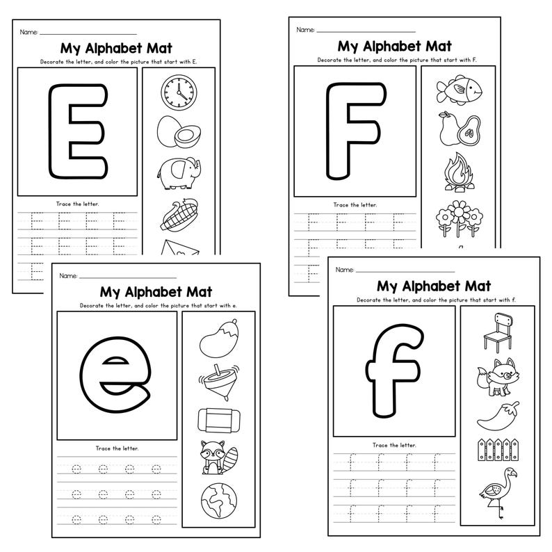 Alphabet Tracing Mats – Interactive Letter Practice - Etsy