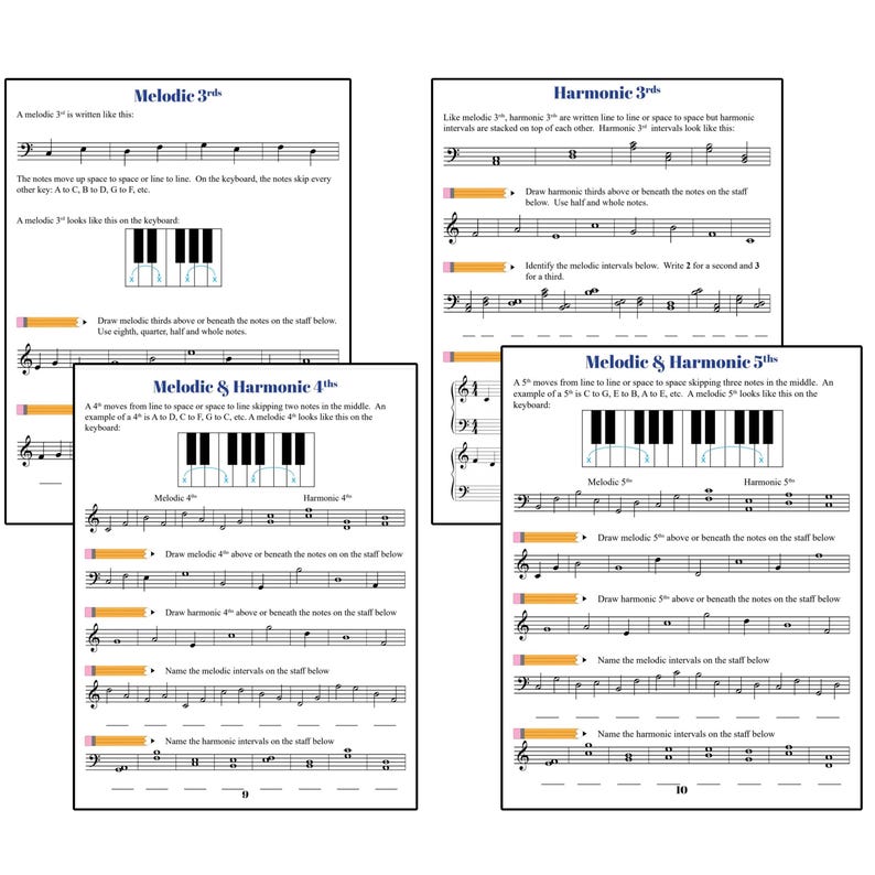 Comprehensive Music Theory Worksheets Bundle - Etsy