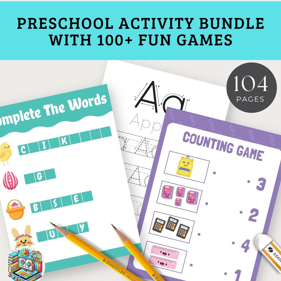 Discover an Affordable Preschool Activity Bundle With 100+ Fun Games ...