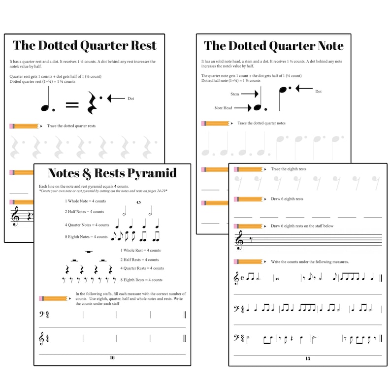 Complete Music Theory Pack: Worksheets & Quizzes for Young Learners - Etsy