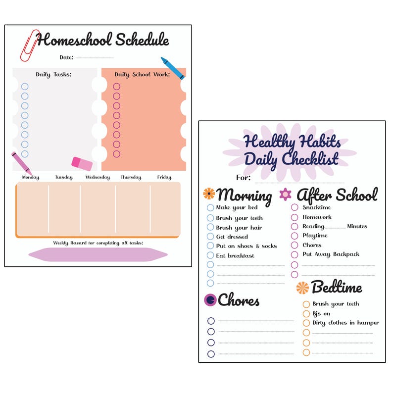 Homeschool Planner To-do List Printable - Etsy