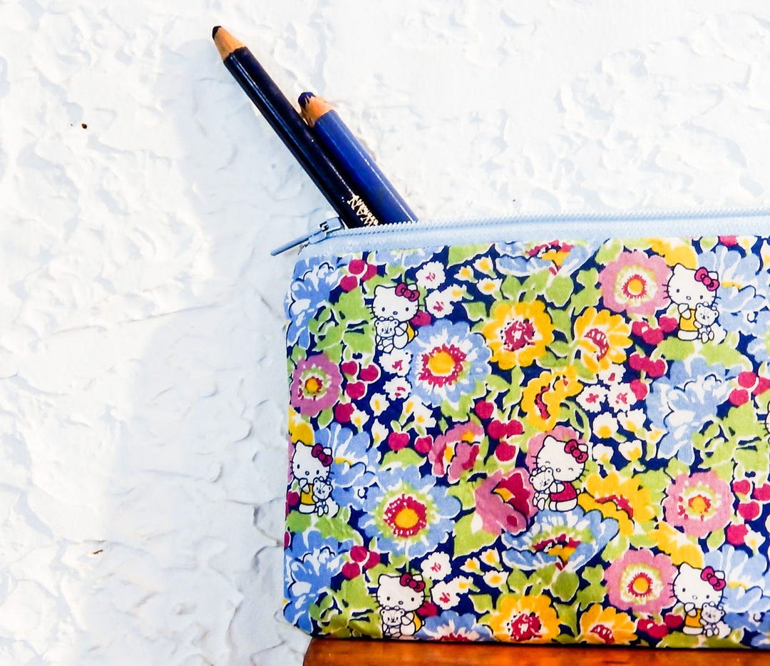 Floral Pencil Case/ Make up Bag/ Floral Gift for Her/ Gift for - Etsy