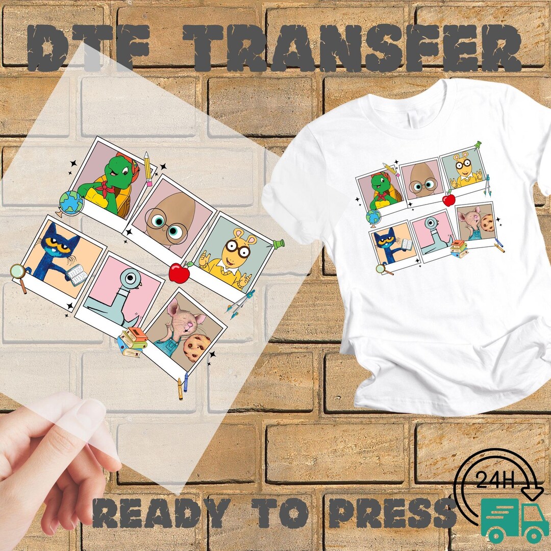 TEACH Children's Books DTF Transfer: Ready to Press, All Fabrics - Etsy