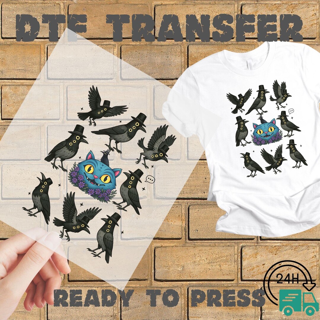 Derp Tiger DTF Transfer, Ready to Press, Suss Bird DTF, Cute Demon ...