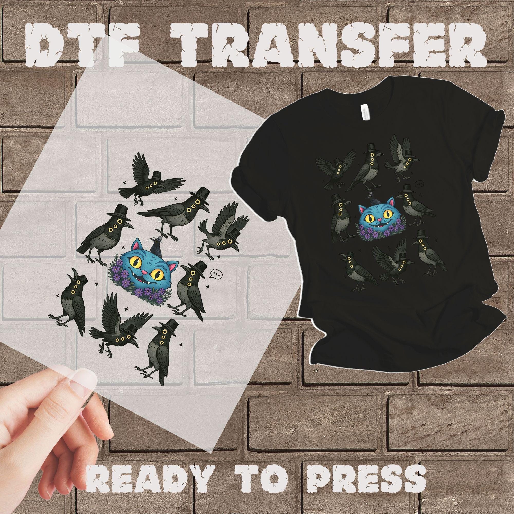 Derp Tiger DTF Transfer, Ready to Press, Suss Bird DTF, Cute Demon ...