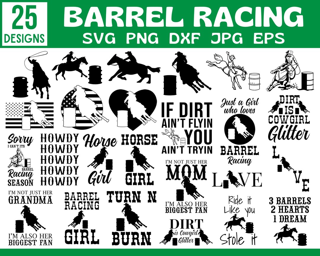 Barrel Racing Svg, Horse Svg, Rodeo Svg, Barrel Racer Svg, Barrel ...