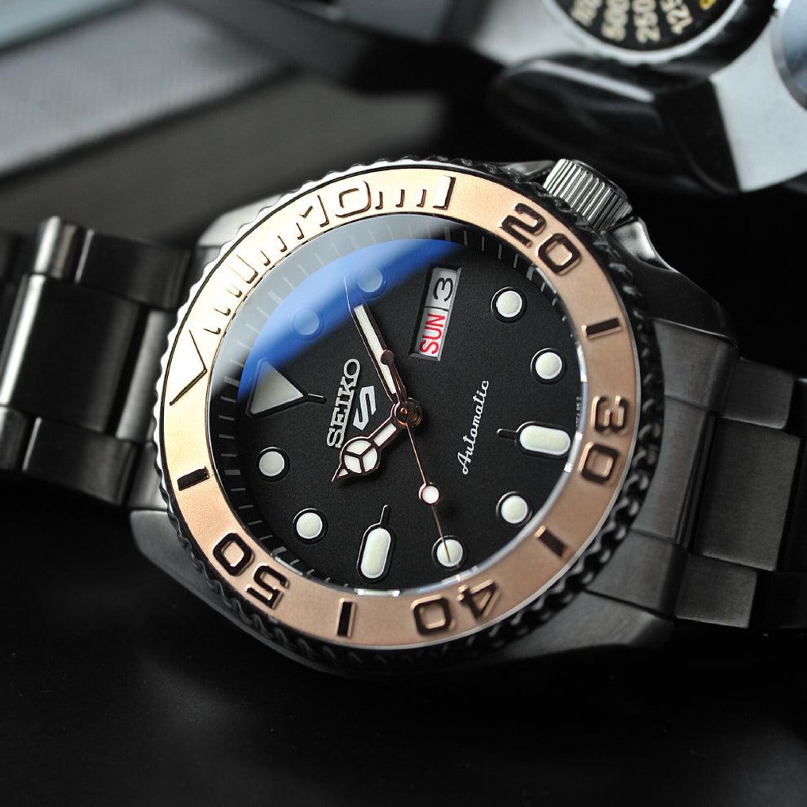 SEIKO BRONZE Custom Mod Automatic Dive Watch, Seiko Custom Built Mod ...