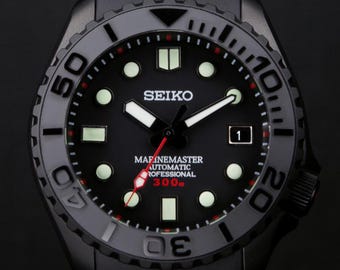 SEIKO BRONZE Custom Mod Automatic Dive Watch, Seiko Custom Built Mod ...