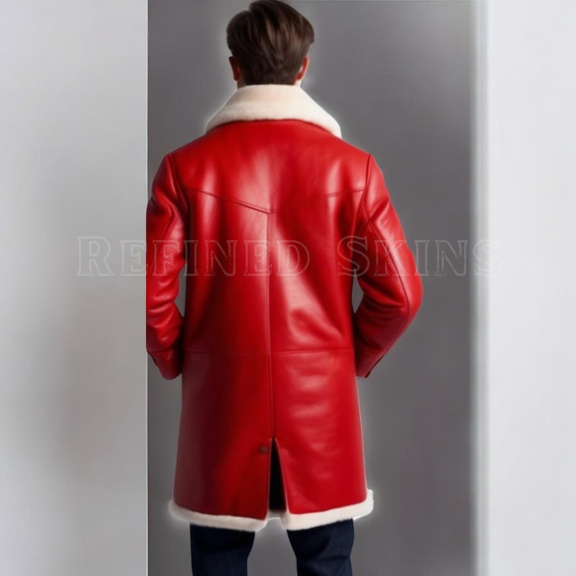 Santa Suit-santa Claus Leather Trench Coat Christmas Chronicles Kurt ...