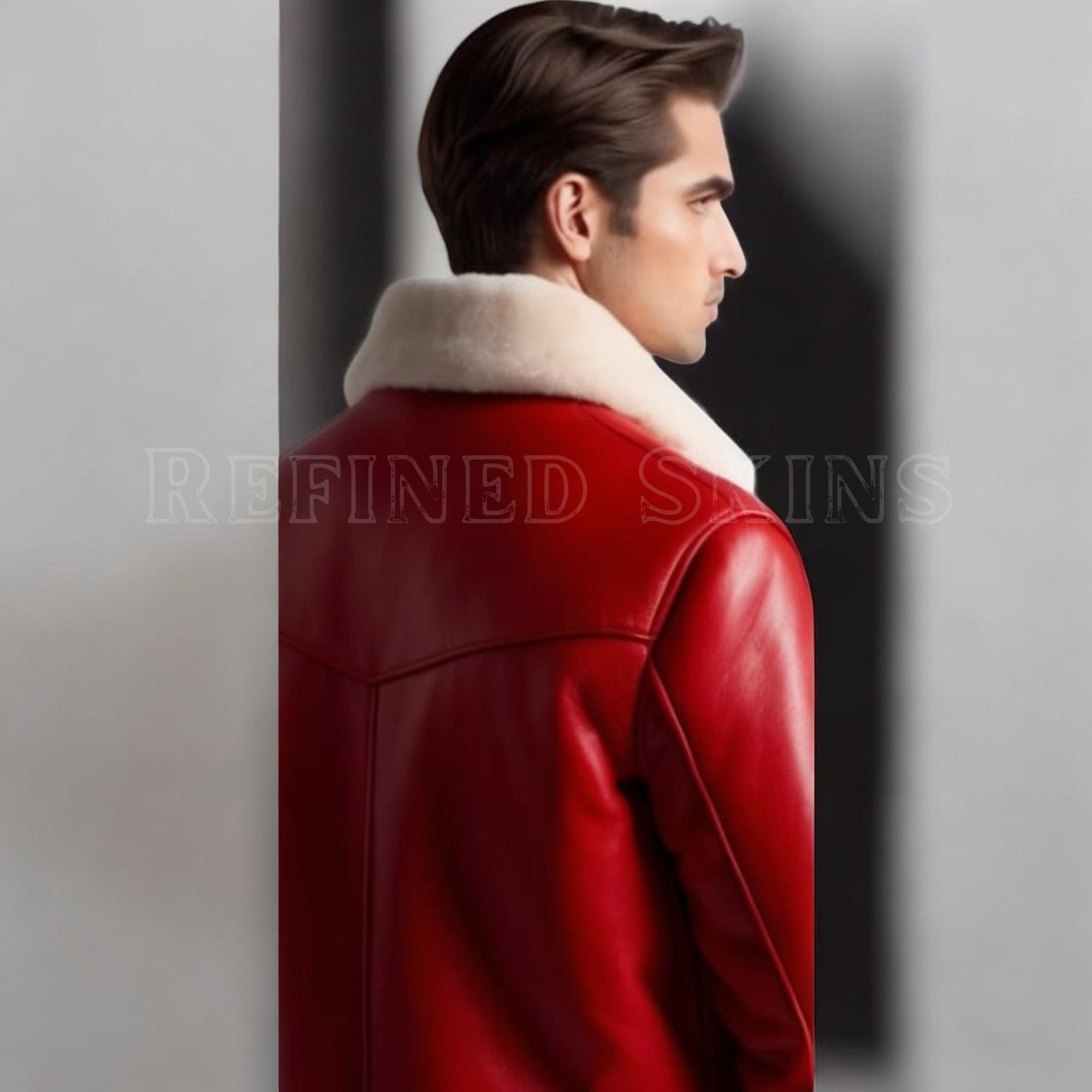 Santa Suit-santa Claus Leather Trench Coat Christmas Chronicles Kurt ...