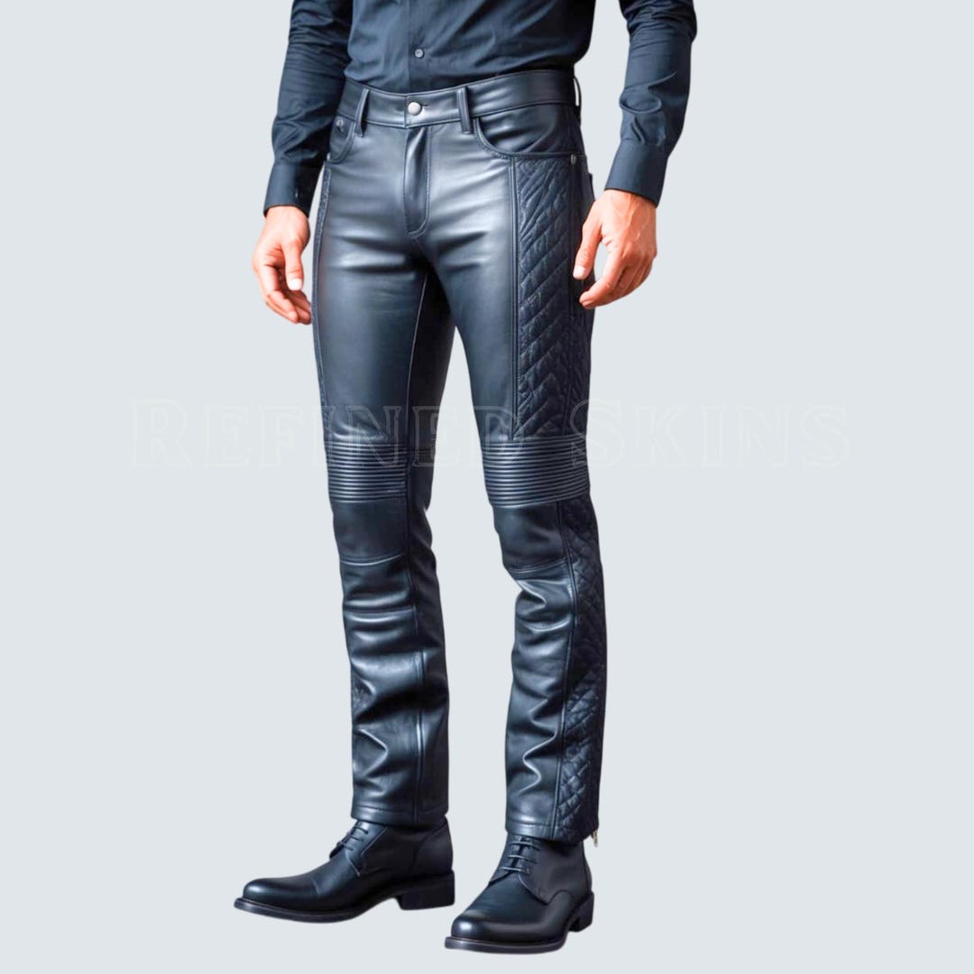 Quilted Leather Pants | Handcrafted Premium Design | Bikers Pants ...