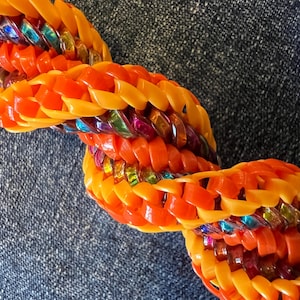 90's Sparkly Spiral Keychain | Backpack Charm | Key Fob | Boondoggle ...