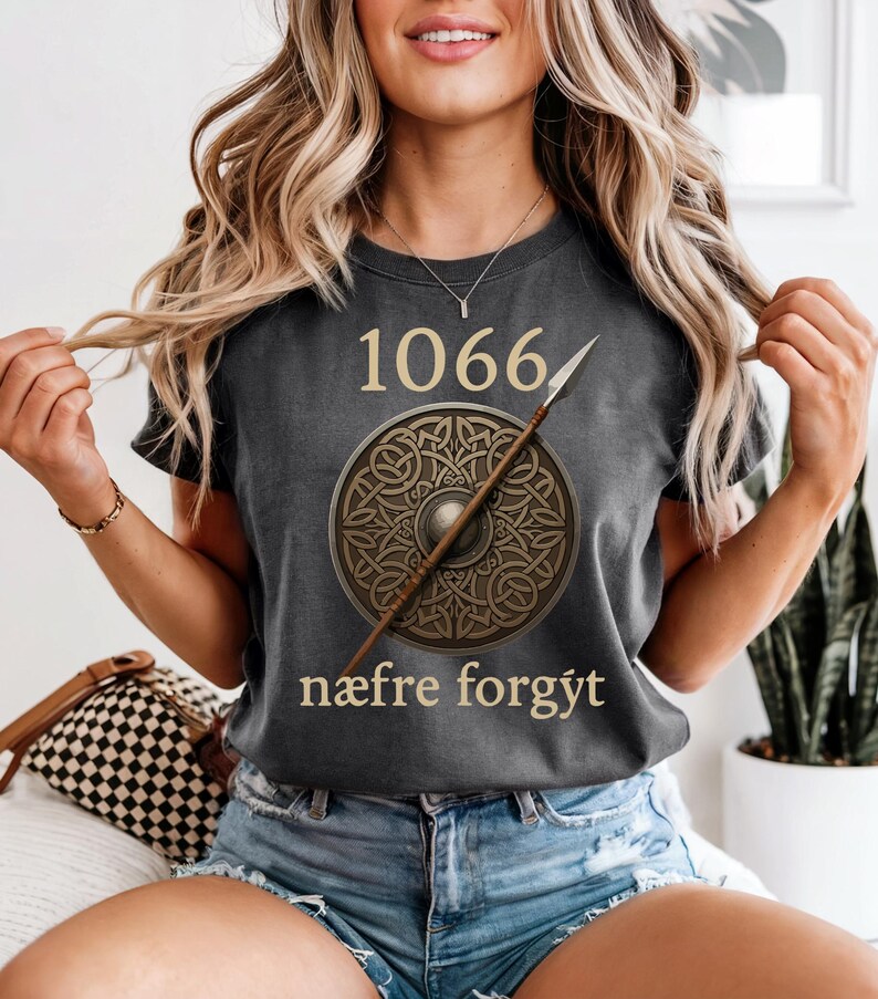 Comfort Colors® 1066 Viking Shield Shirt – “næfre Forgýt” Norse Warrior ...