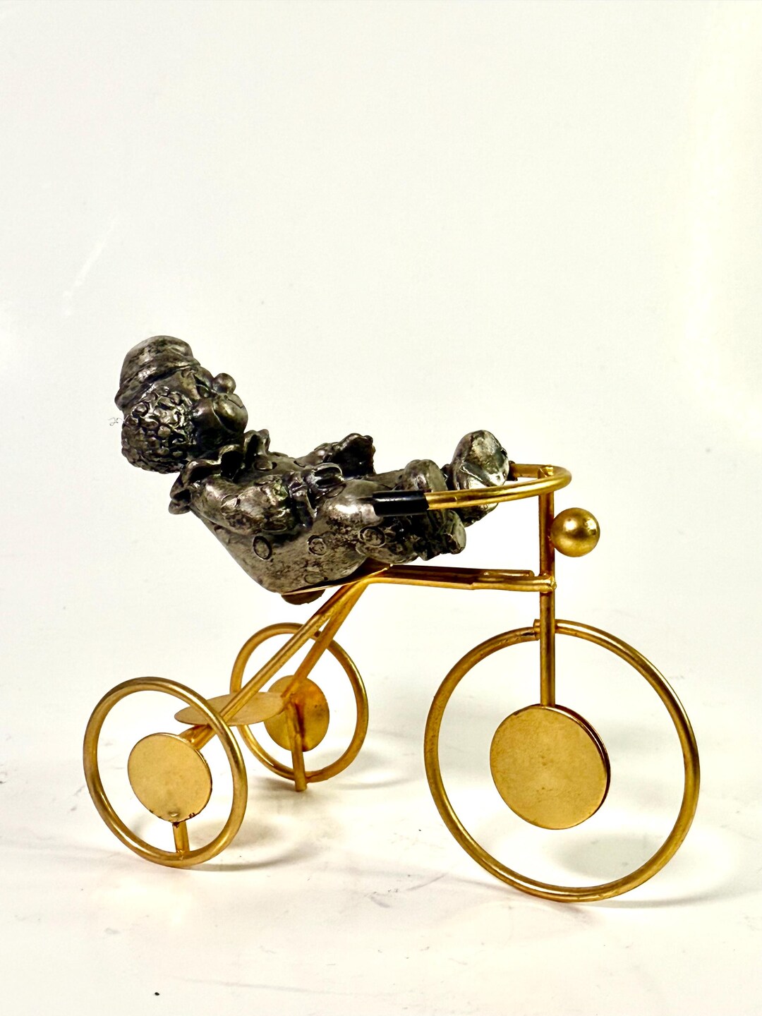 Vintage George Good Clown on Tricycle Figurine | 1980s Circus Decor - Etsy