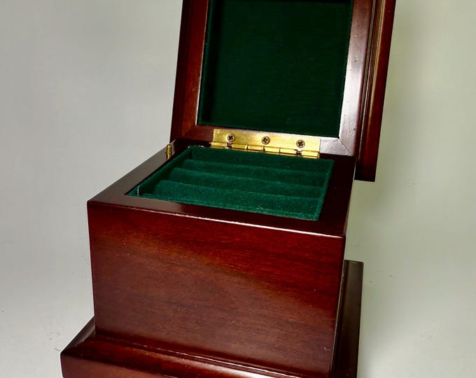 Vintage Bombay Company Musical Jewelry Box – Wooden Ring Holder With ...