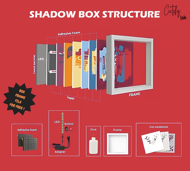 Christmas Winter in Forest 3D Paper Cut Template Light Box SVG Digital ...